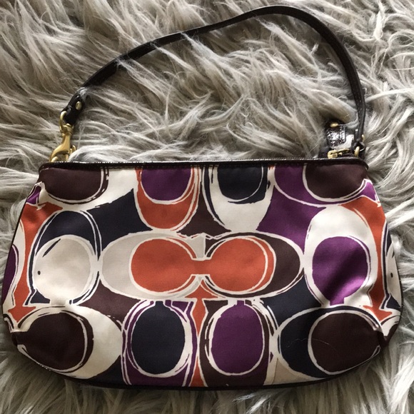 Coach | Bags | Coach Multicolor Signature Shoulder Bag | Poshmark
